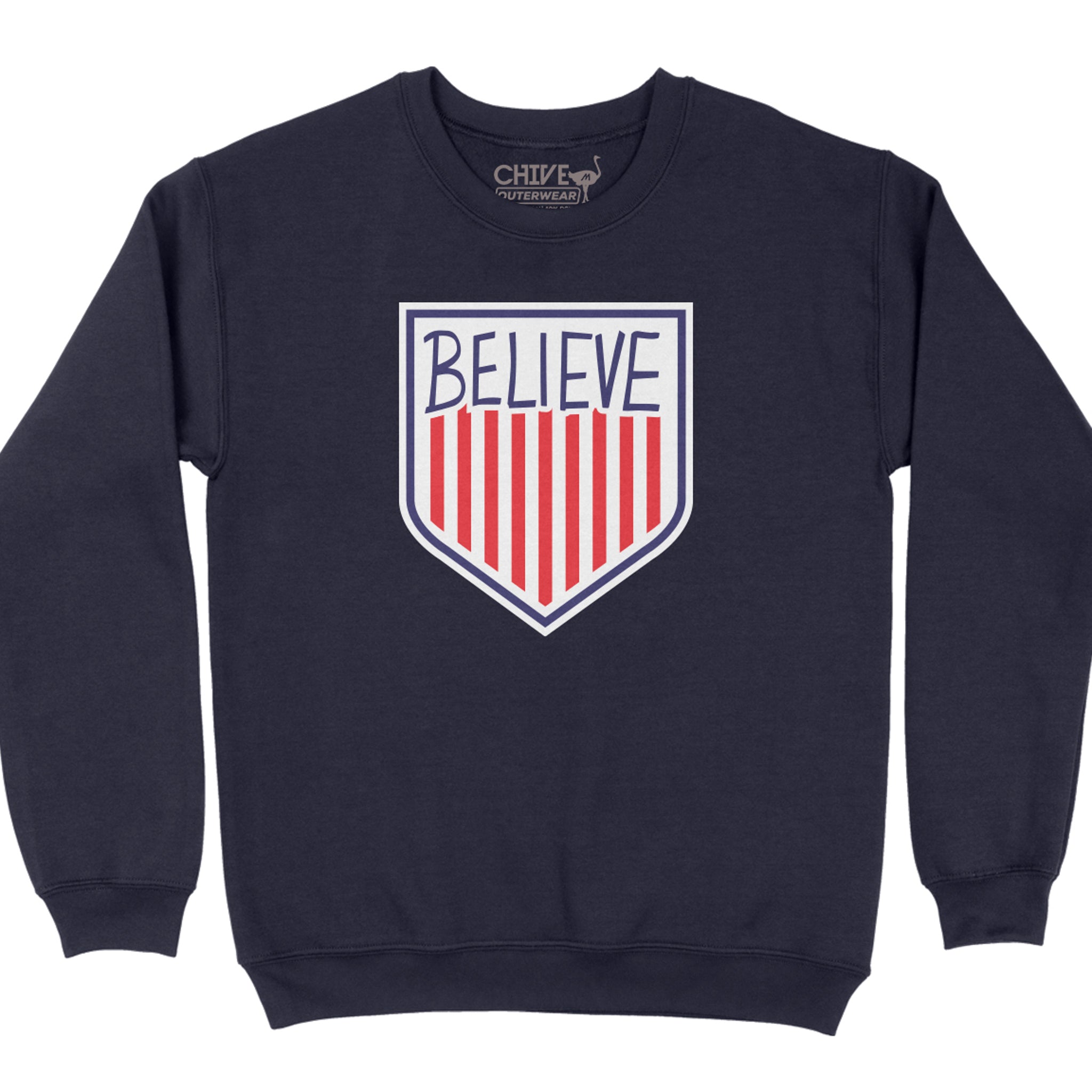 Believe Crest Unisex Pullover Crewneck – The Chivery